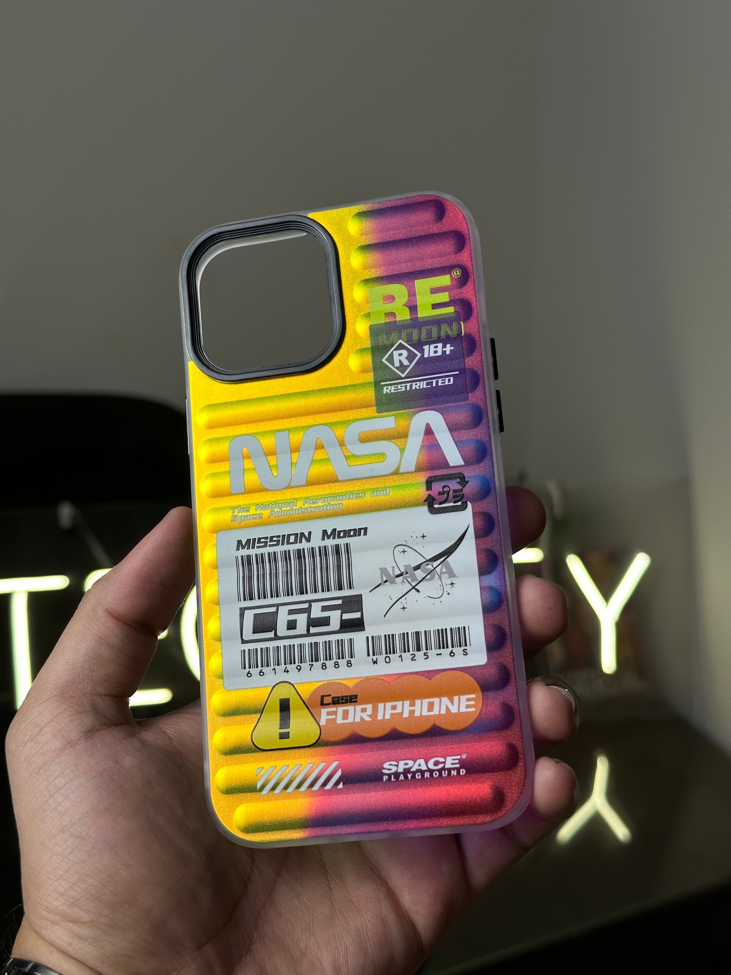 Nasa-Nike Dual Shaded 3D case- iPhone 12,13,14 Pro Max – Techifystore.pk