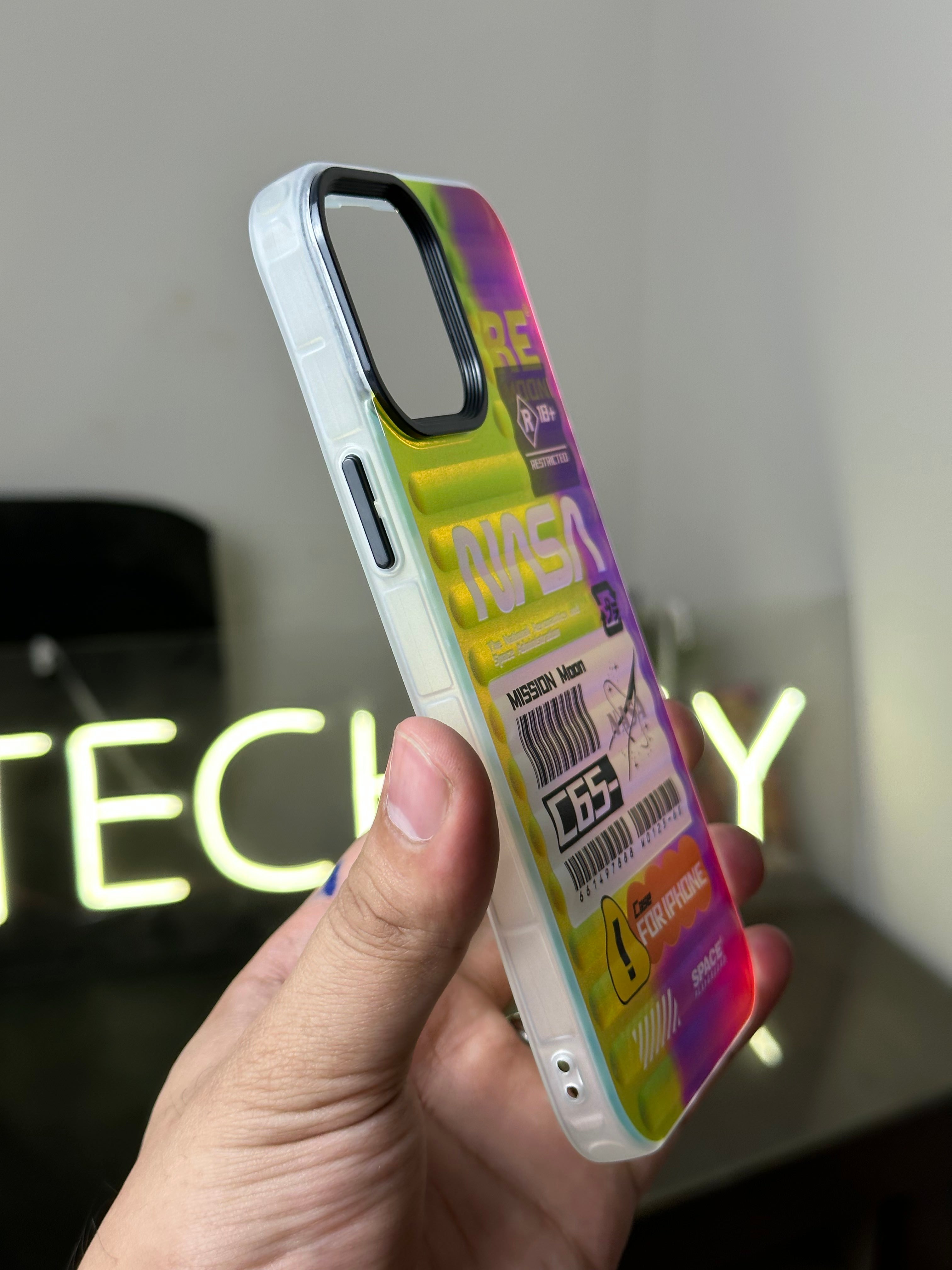 Nasa-Nike Dual Shaded 3D case- iPhone 12,13,14 Pro Max – Techifystore.pk